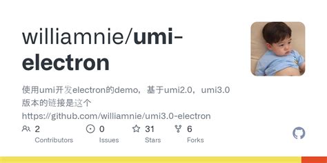 Github Williamnieumi Electron 使用umi开发electron的demo，基于umi20，umi30