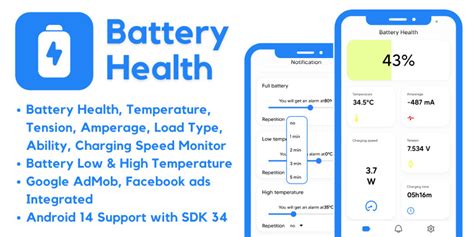 Battery Health Alarms Tools With AdMob Ads Android By MJAppsStudio Codester