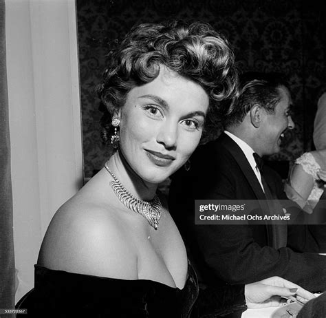 Actress Linda Christian With Husband Tyrone Power Attend Jack Bennys