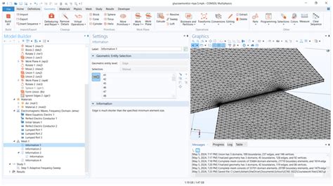 Meshing Errors Electromagnetic Waves Frequency Domain Emw R Comsol