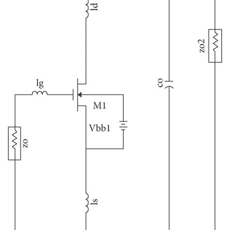 The Equivalent Circuit Of Common Source Lna Download Scientific Diagram