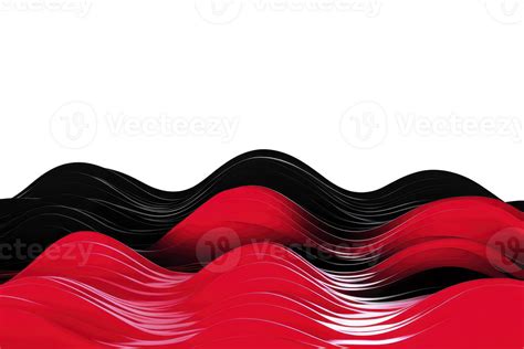 A Red And Black Abstract Waves Create Dynamic And Modern Design With Smooth Curves And Glossy