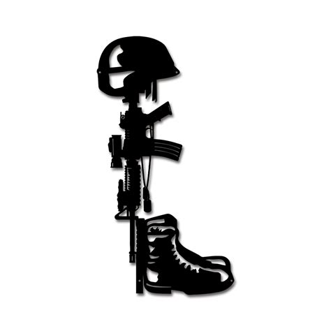 Battlefield Cross Silhouette Outlet Frontline Metal