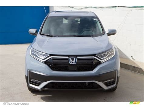 2021 Sonic Gray Pearl Honda Cr V Ex Awd Hybrid 142689656 Photo 3