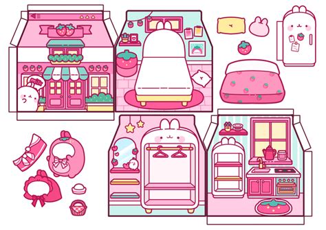 Eng🥛몰랑이 우유스퀴시 하우스에서 놀기🥛🍰무료 도안공유🍰종이구관 그리는법쉬운 만들기페이퍼 크래프트미니어쳐종이인형 옷입히기 네이버 블로그