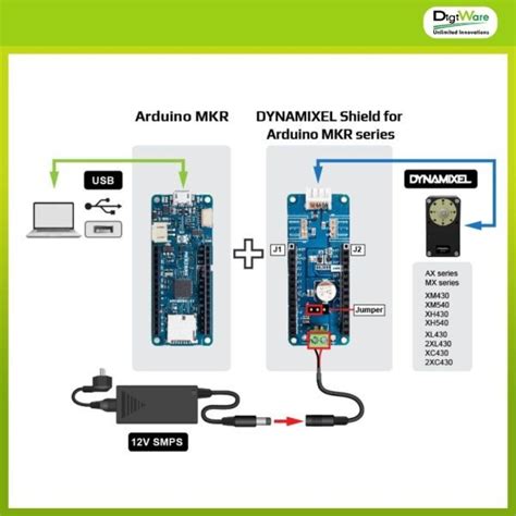 Dynamixel Shield For Arduino Mkr Series Digiware Store