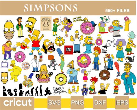 The Simpsons Svg The Simpsons Svg Files For Cricut The Etsy Canada