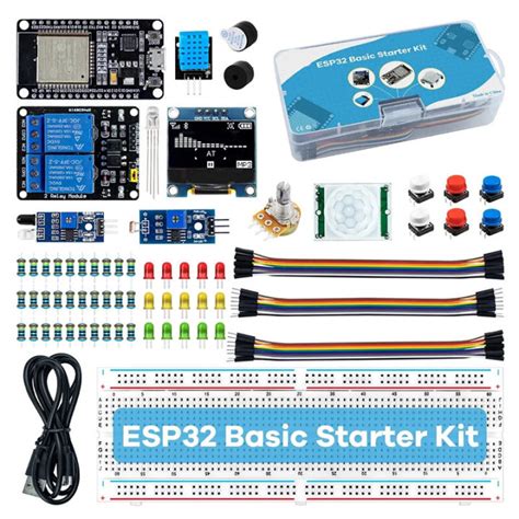 Basic Starter Kit For Esp32 Esp 32s Wifi Iot Development Board Bd