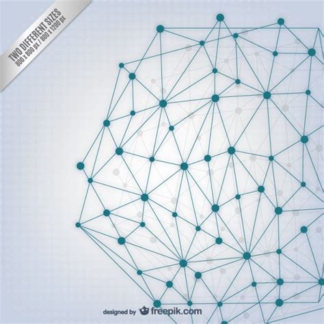 Free Vector Abstract Shape With Lines And Dots