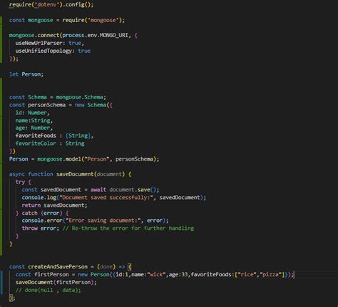 Mongodb And Mongoose Create And Save A Record Of A Model Javascript The Freecodecamp Forum