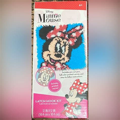 Dimensions Accents Disney Minnie Mouse Latch Hook Kit Latch Hook