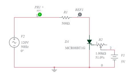 Scr Half Wave Rectifier Final Multisim Live