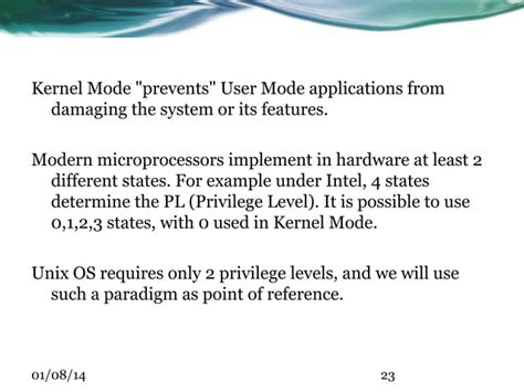 Kernel Mode Vs User Mode In Linux