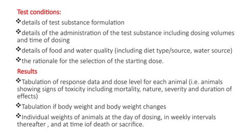 Oecd 423 Guidelines And Comparison With The 420 And 425 Pptx