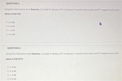 question 1 using the information from exercise 3 2 8