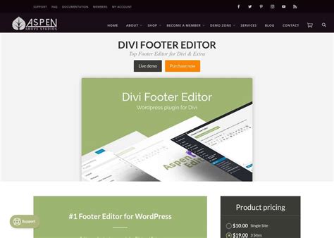 divi footer editor multipurpose divi plugin example divi gallery