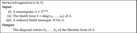 figure 2 from a cubic algorithm for computing the hermite normal form of a nonsingular integer