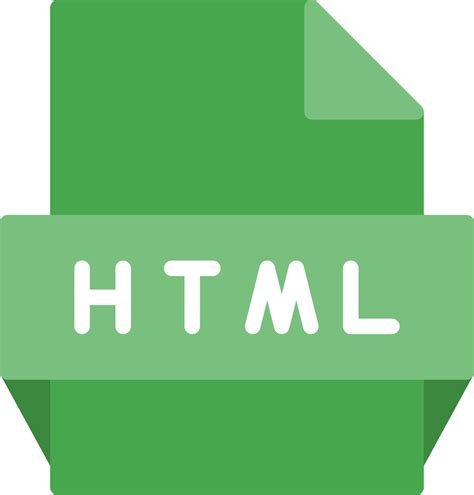 Html File Format Icon Vector Art At Vecteezy