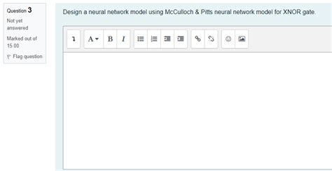 Solved Design A Neural Network Model Using Mcculloch And Pitts