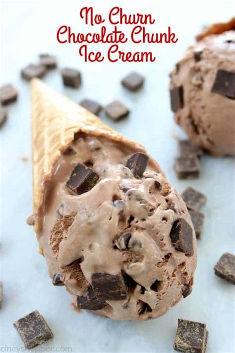 No Churn Chocolate Chunk Ice Cream CincyShopper