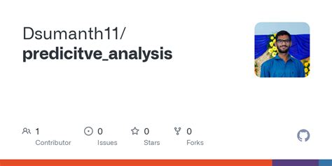 Github Dsumanth11predicitveanalysis