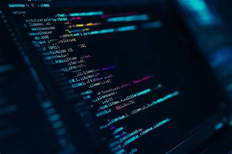 Programming Code On A Dark Screen Premium Ai Generated Image