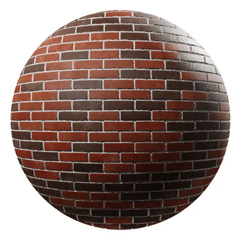 Running Bond Brick Wall Texture Red And Black Poliigon