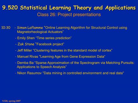 Ppt Statistical Learning Theory And Applications Powerpoint Presentation Id3135505