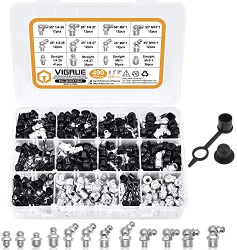 Zelcan 230pc Sae And Metric Grease Fittings Kit Hydraulic