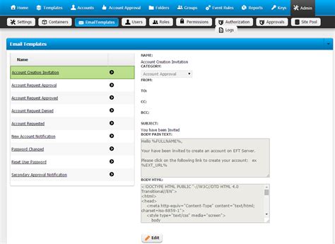 Email Templates Customization