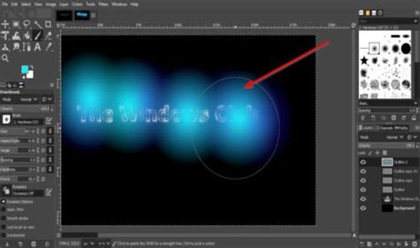 How To Add Neon Glow Effect Text In GIMP