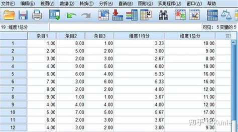 Spss—计算维度均分 总分 知乎