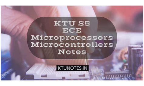 Ktu S5 Ece Microprocessors And Microcontrollers Notes
