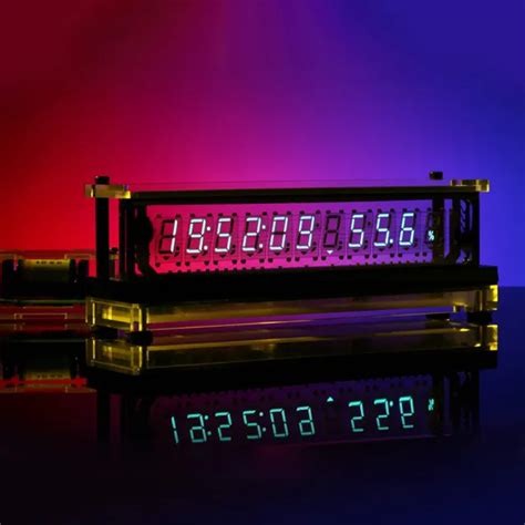 retro vfd tube clock ref nixie tube temperature display home desktop decor clock £63 62
