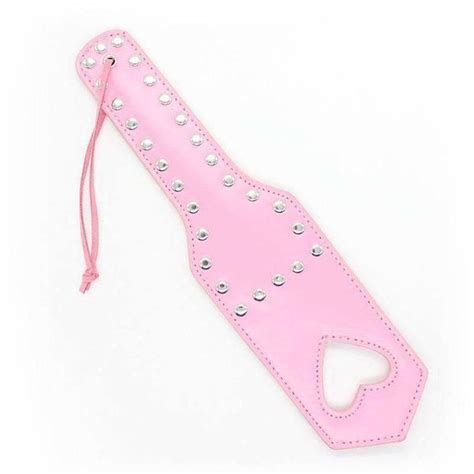 Spanking Paddle With Heart Pink And Black Colors Ddlgworld Shop
