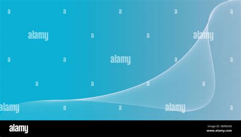 Light Blue Abstract Wave Background With Smooth Gradient And Minimal Flow Design Stock Vector