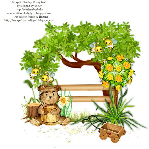 Escape From Reality Blog Pu Cluster Frames Bee My Honey Bee Dbs