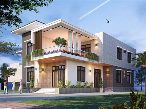 10 Mẫu Nhà 2 Mặt Tiền 2 Tầng Hiện đại Xây Dựng đẹp 2022 2023 Siêu Thị