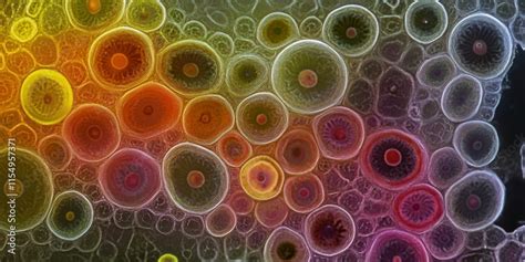 Live Cell Image Of Freshwater Microalgae Specifically Botryococcus Sp Captured At 2440x