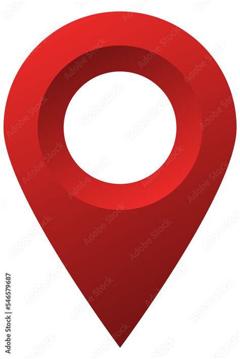 Red Map Pin Icon Stock Illustration Adobe Stock