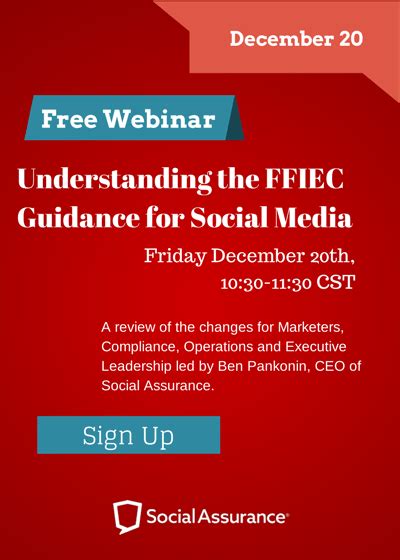 ffiec final guidance on social media social assurance