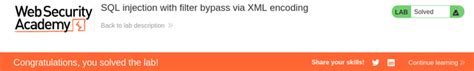 Sql Injection With Filter Bypass Via Xml Encodingportswigger
