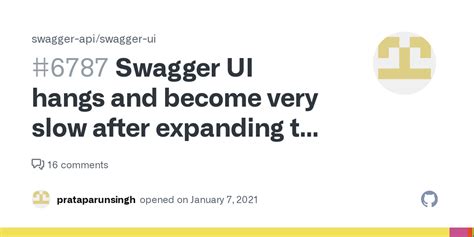 Swagger Ui Hangs And Become Very Slow After Expanding The End Point