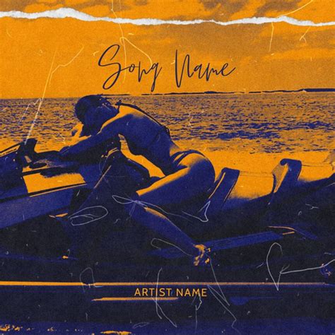 Sexy Girl Jet Ski Album Cover Art Template Postermywall