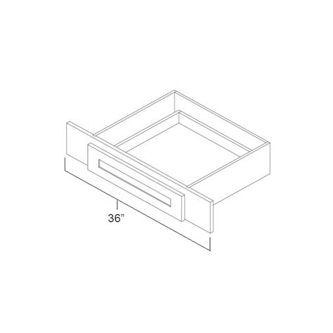 Brilliant White Shaker 36 Vanity Knee Drawer Can Be Trimmed The