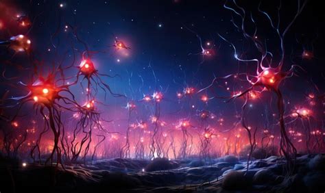 Premium Ai Image Abstract Background Neural Circuits Neuron Cells Concept Selective Soft Focus