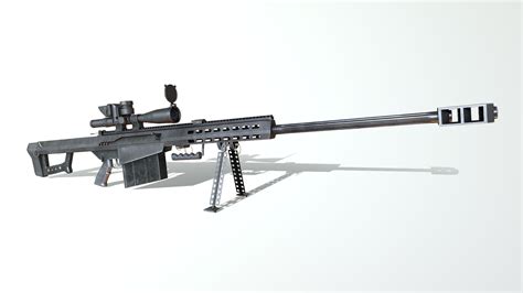 Barrett M82 Sniper Buy Royalty Free 3d Model By Darken Darken14