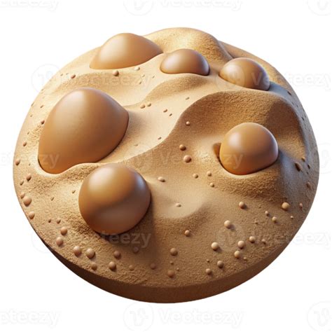 Elegant Artistic Sandy Beach Cutout Golden Sand Texture Isolated High Resolution Png