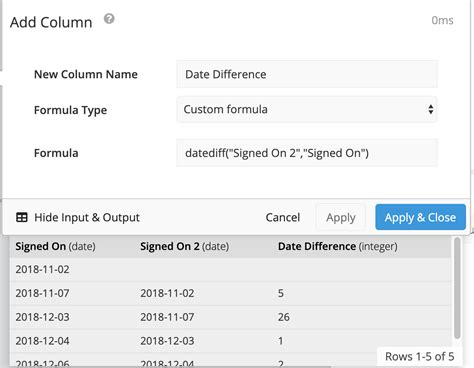 How Can I Calculate Difference Between Dates In The Same Column But