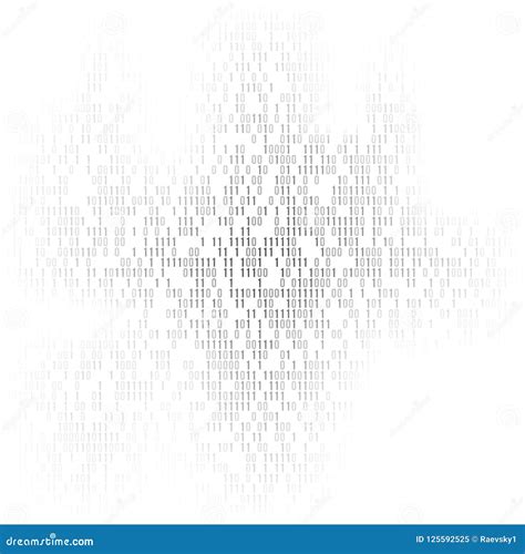 Binary Code Vector Background With Numbers One And Zero Artificial